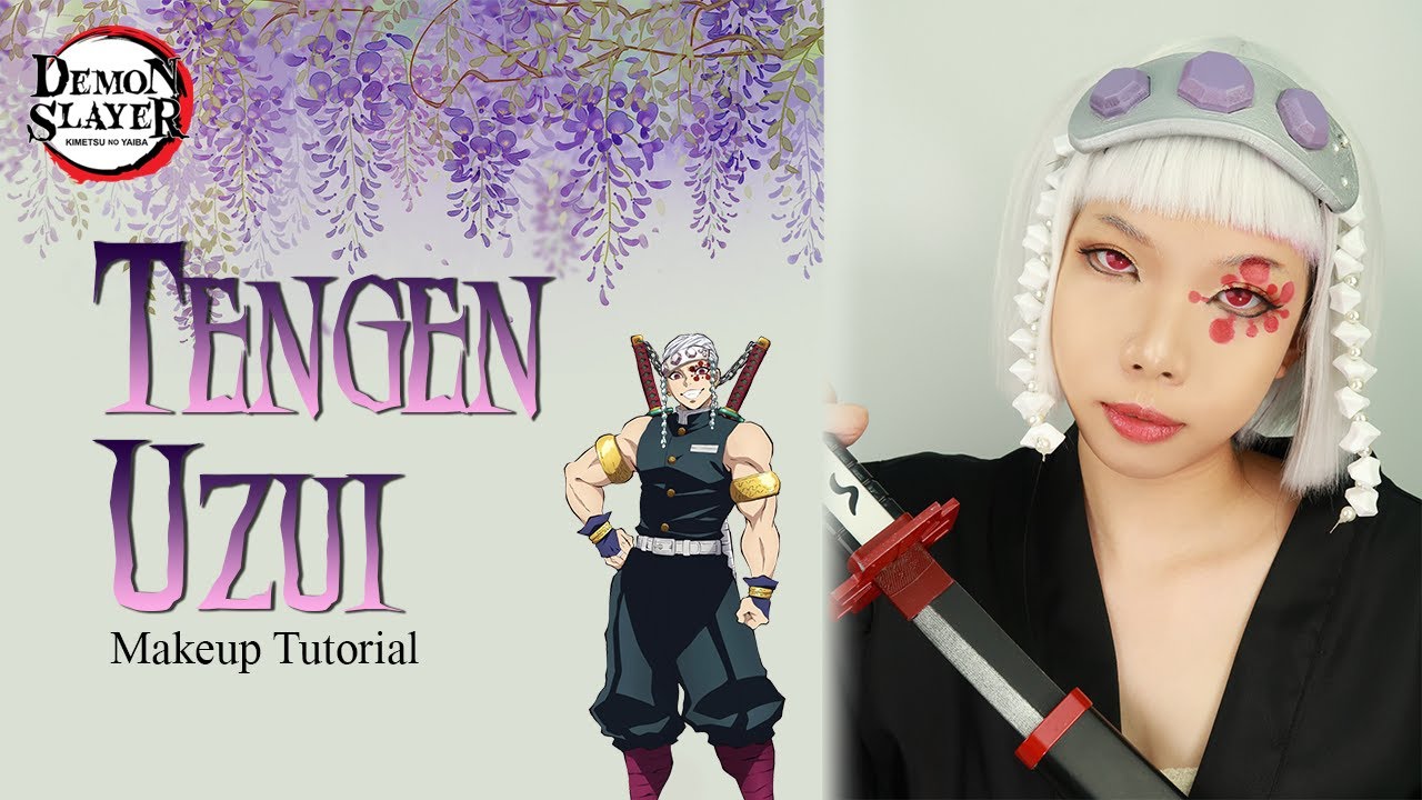 🆕Tengen Uzui Makeup Easy Tutorial 2022 | How To Makeup Tutorial With ...