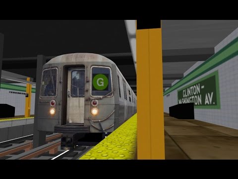OpenBVE: NYCT G Line (Smith-9 Streets - Court Square) (R68) - YouTube