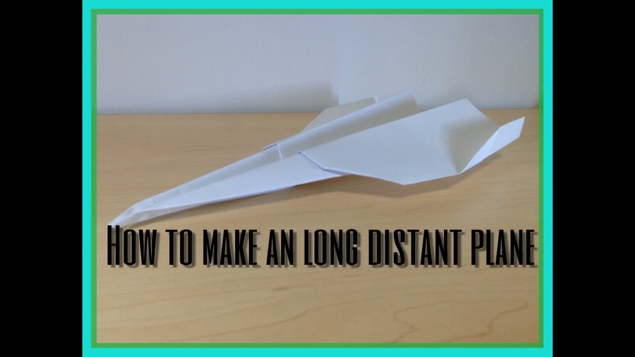 How to make an Arrow plane (long distance plane) - YouTube