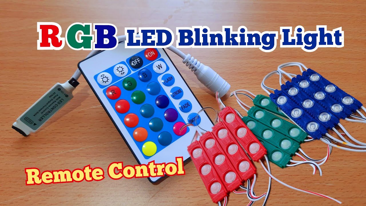 RGB LED Running Light Remote Control # - YouTube