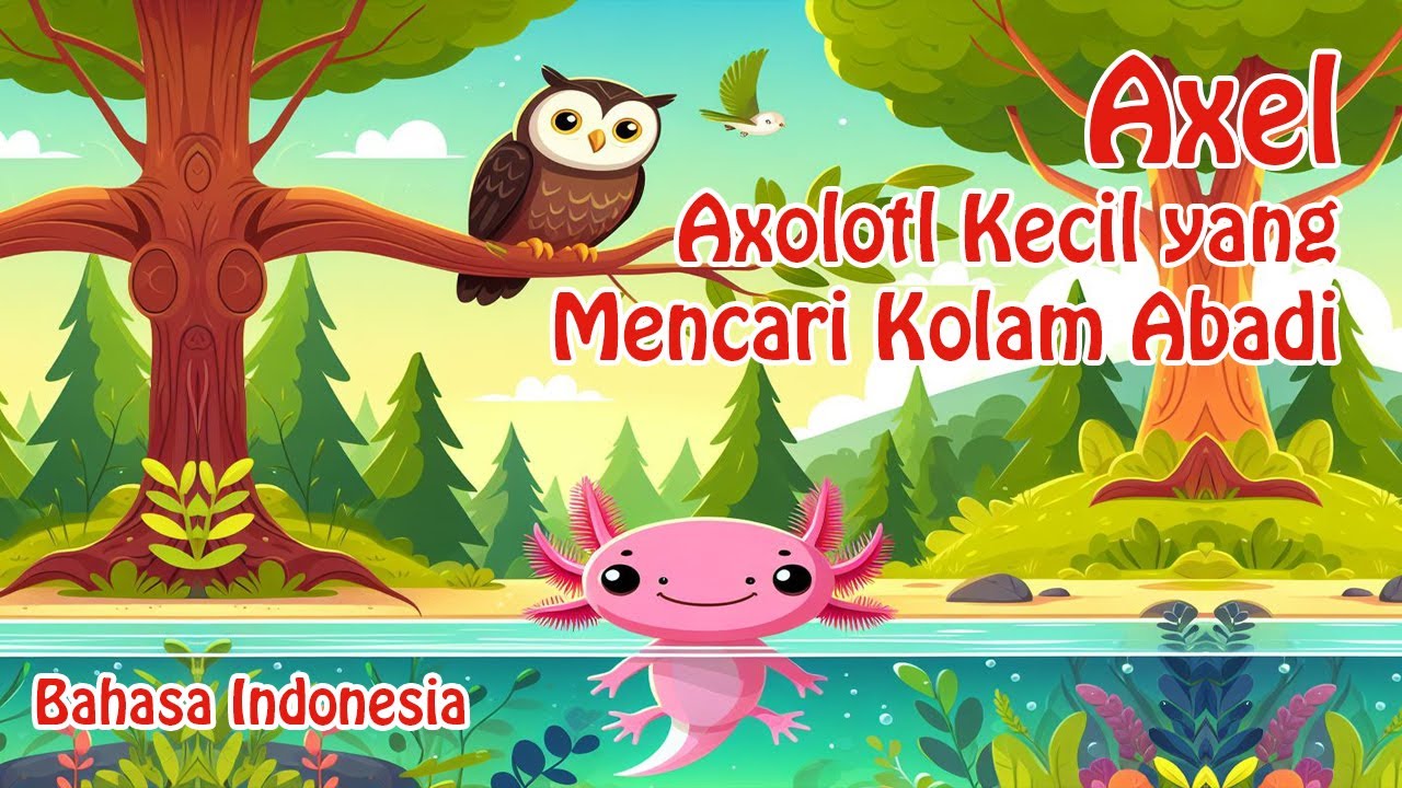 Dongeng Anak Bahasa Indonesia | Axel Axolotl Kecil yang Mencari Kolam ...