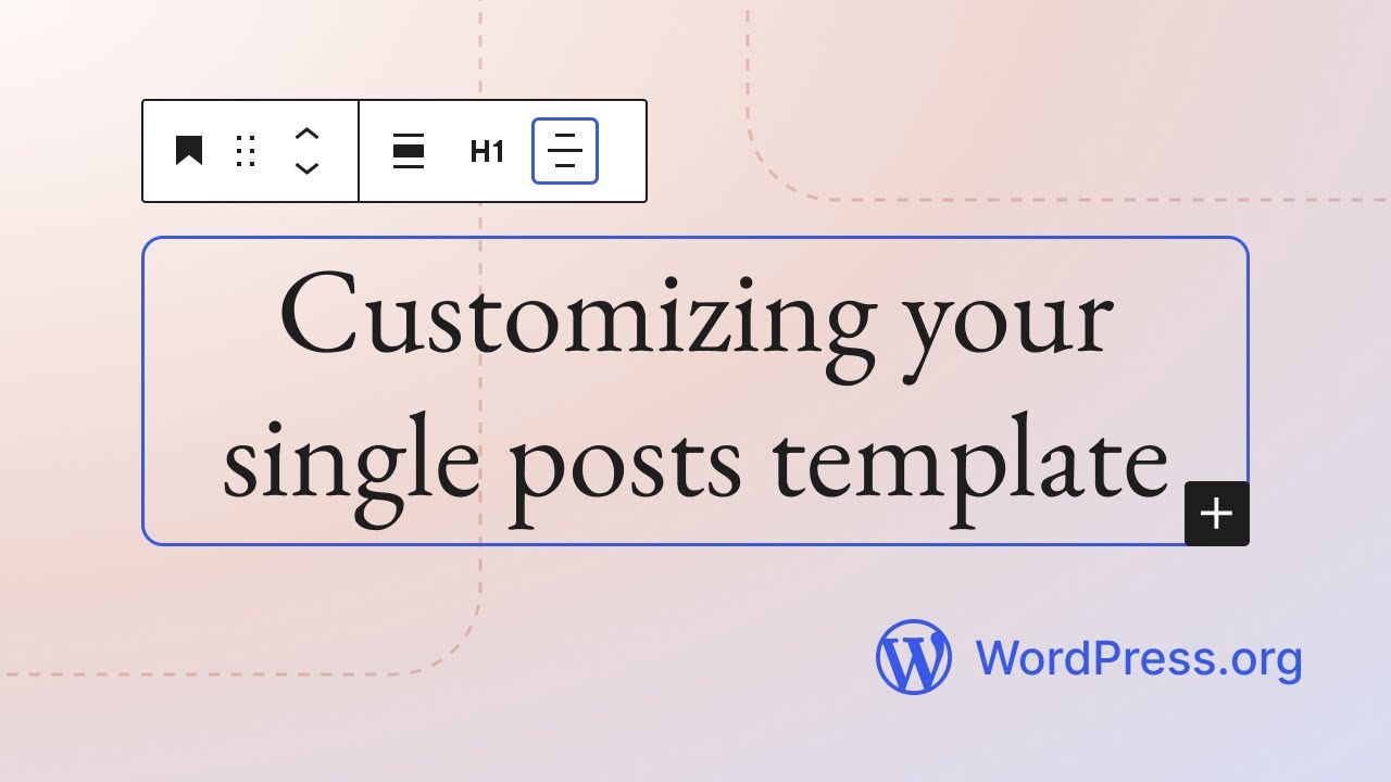 Customizing your single posts template - YouTube
