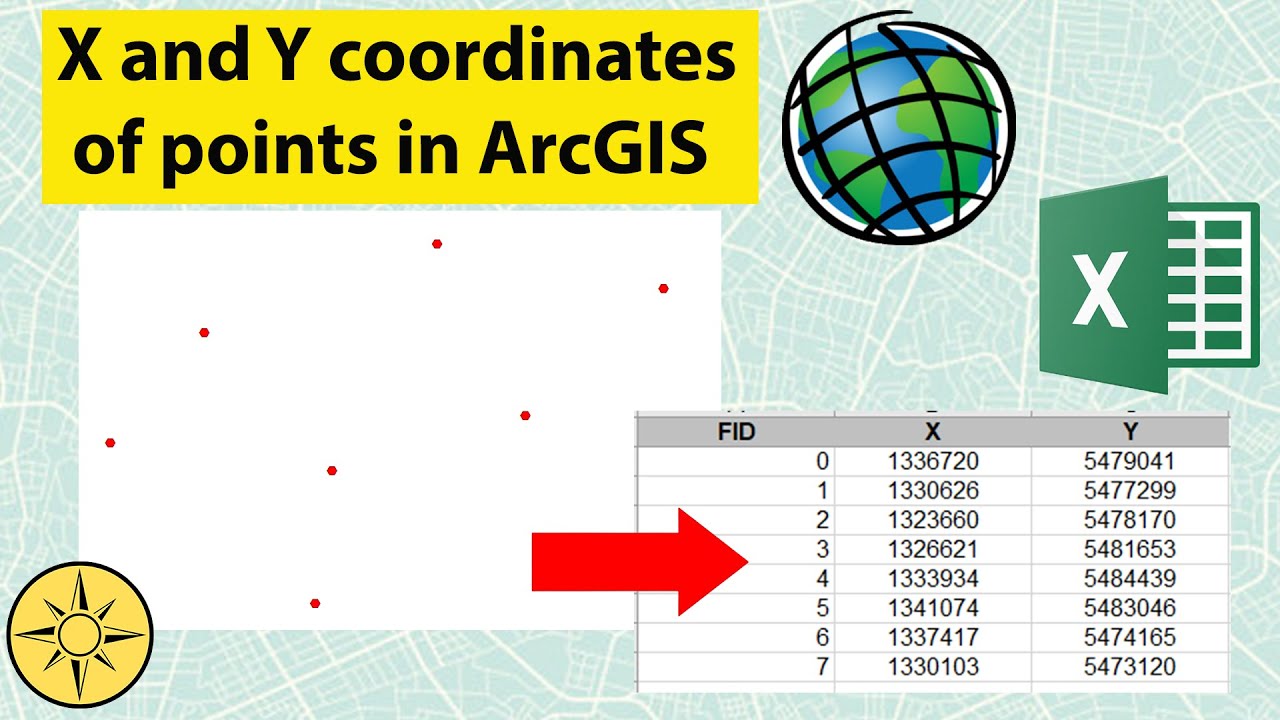 Get X and Y coordinates of points in ArcGIS Desktop - YouTube