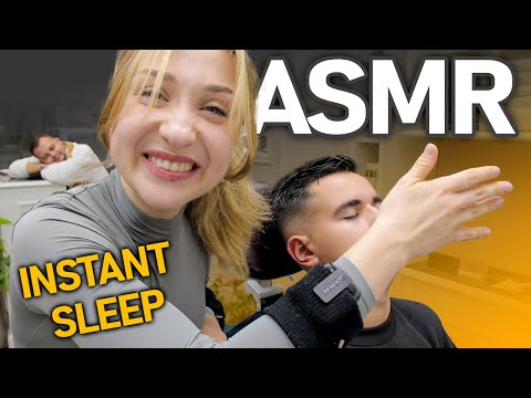 GENTLE ASMR MASSAGE By Female Barber Dila | Asmr Sleep Relief