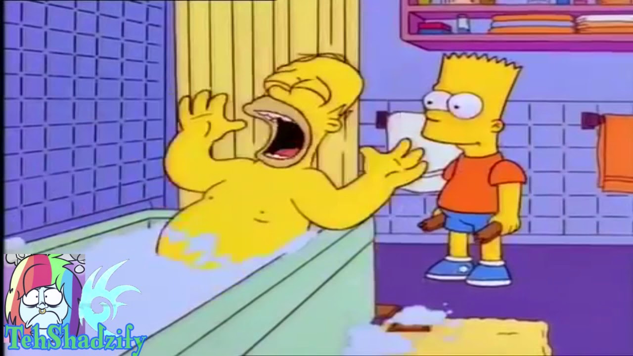 Homer is hit by a chair - YouTube