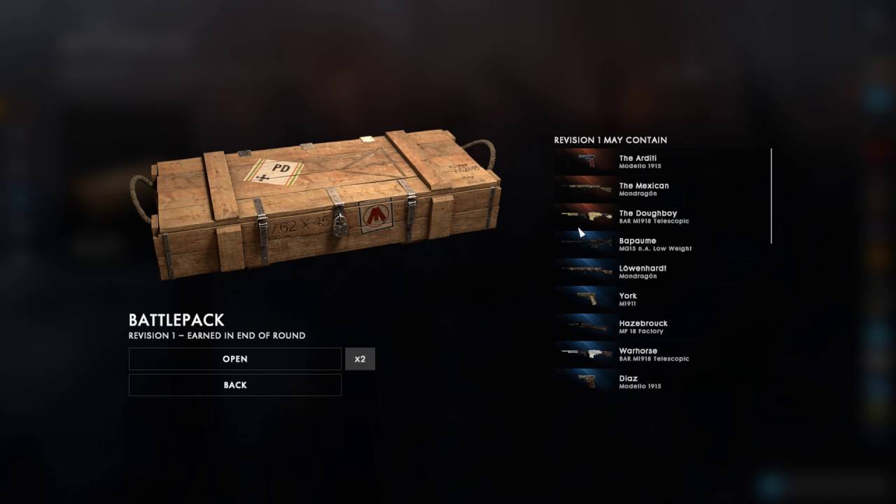 Battlefield 1 - Battlepack Opening - YouTube