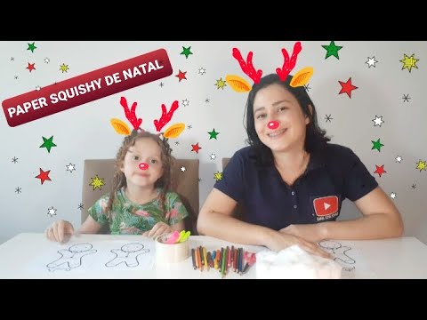 PAPER SQUISHY DE NATAL | CHRISTMAS PAPER SQUISHY - YouTube