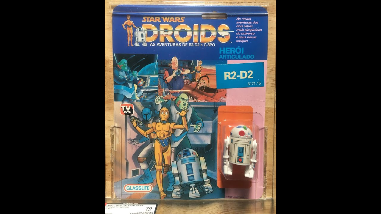 Glasslite Star Wars Droids R2-D2 AFA 70 Brazil 1988 - YouTube