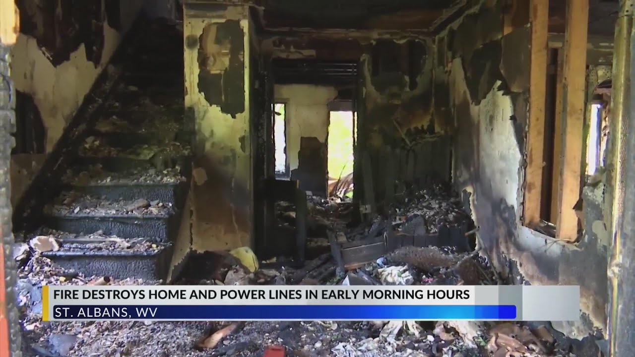 St. Albans fire leaves home and power lines destroyed, possible injured ...