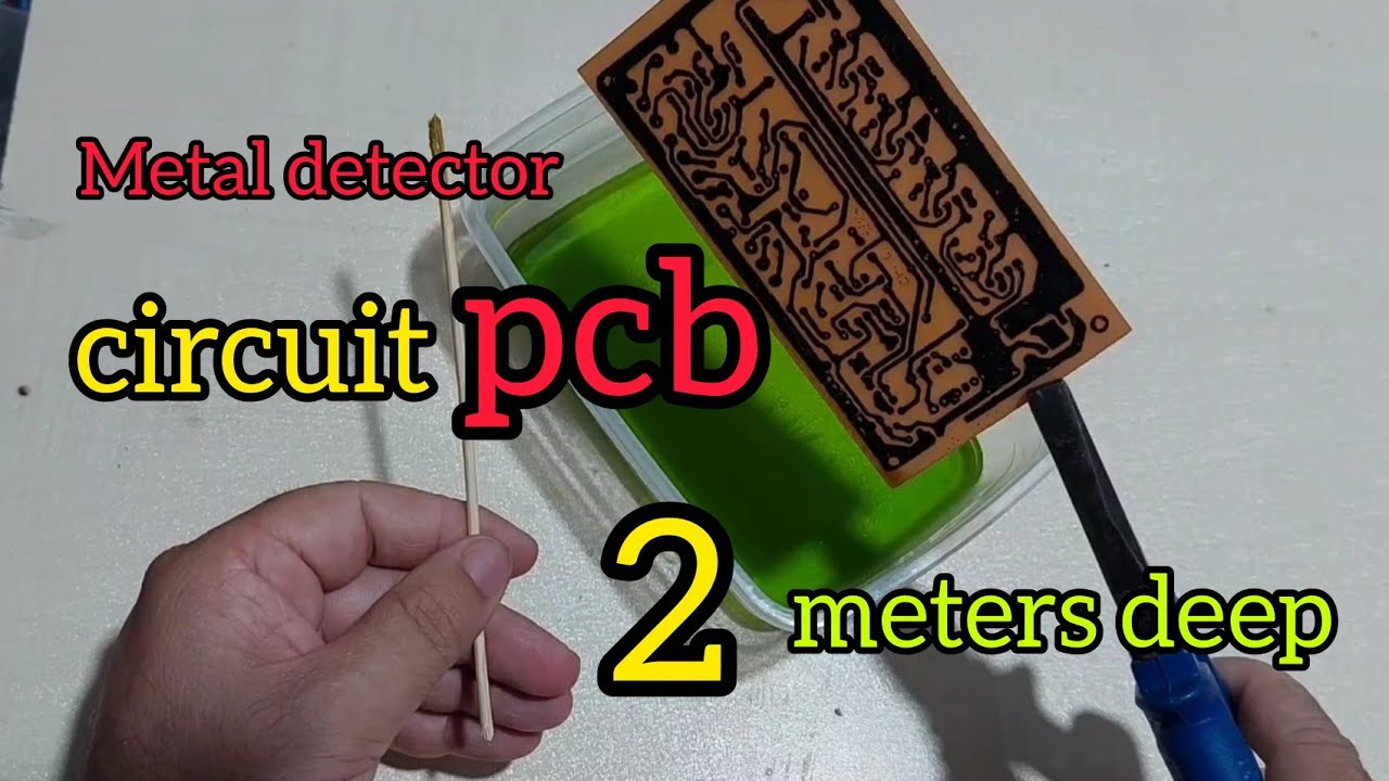 How to make pcb circuit board _ Metal detector circuit pcb with a depth ...