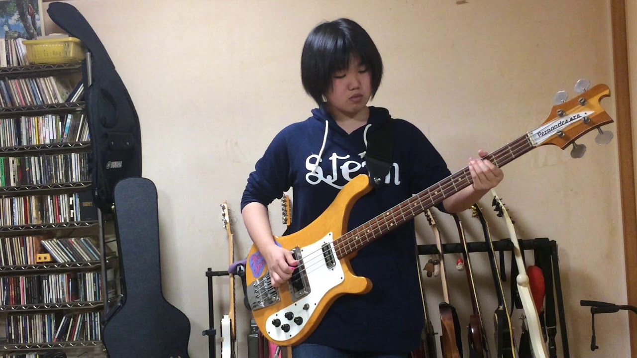 SILLY LOVE SONGS」PAUL McCARTNEY & WINGS bass cover by momo 17years old ...