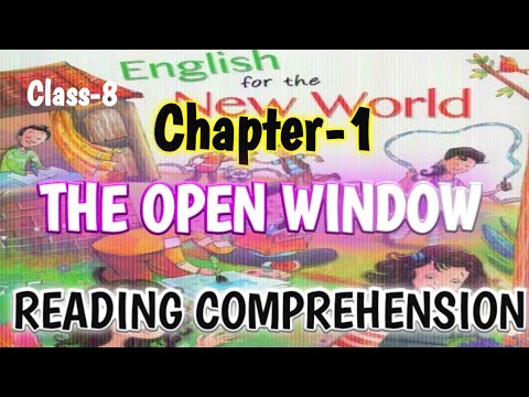 Class 8 English for the new world Chapter1 The Open Window Questions ...