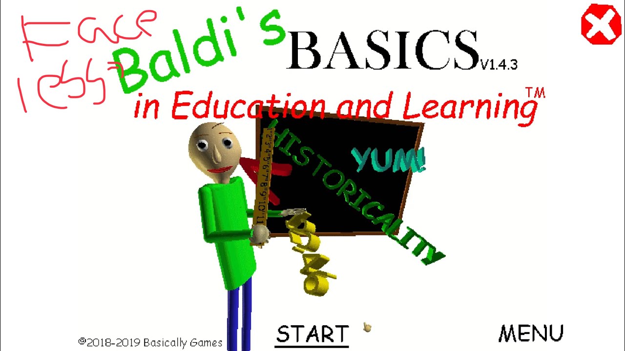 FACELESS STYLE (Classic style) Baldi's Basics Classic Mod - YouTube