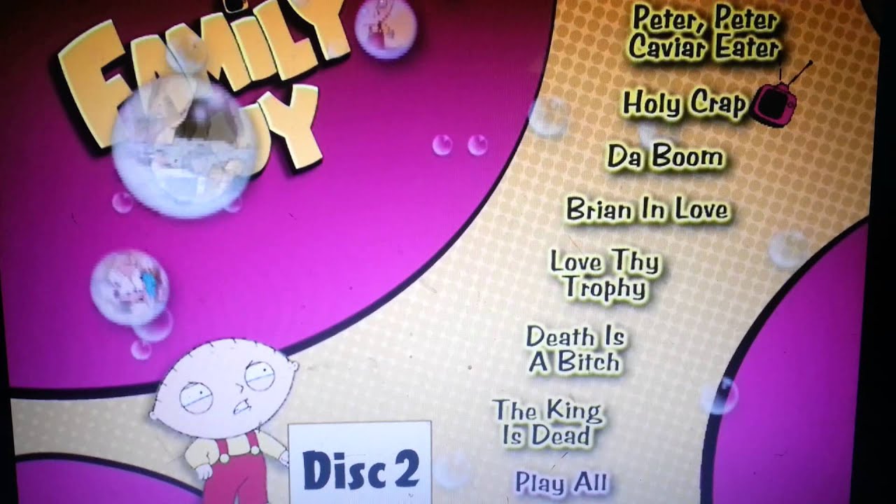 Family Guy DVD Opening Volume 1 Disc 2 - YouTube