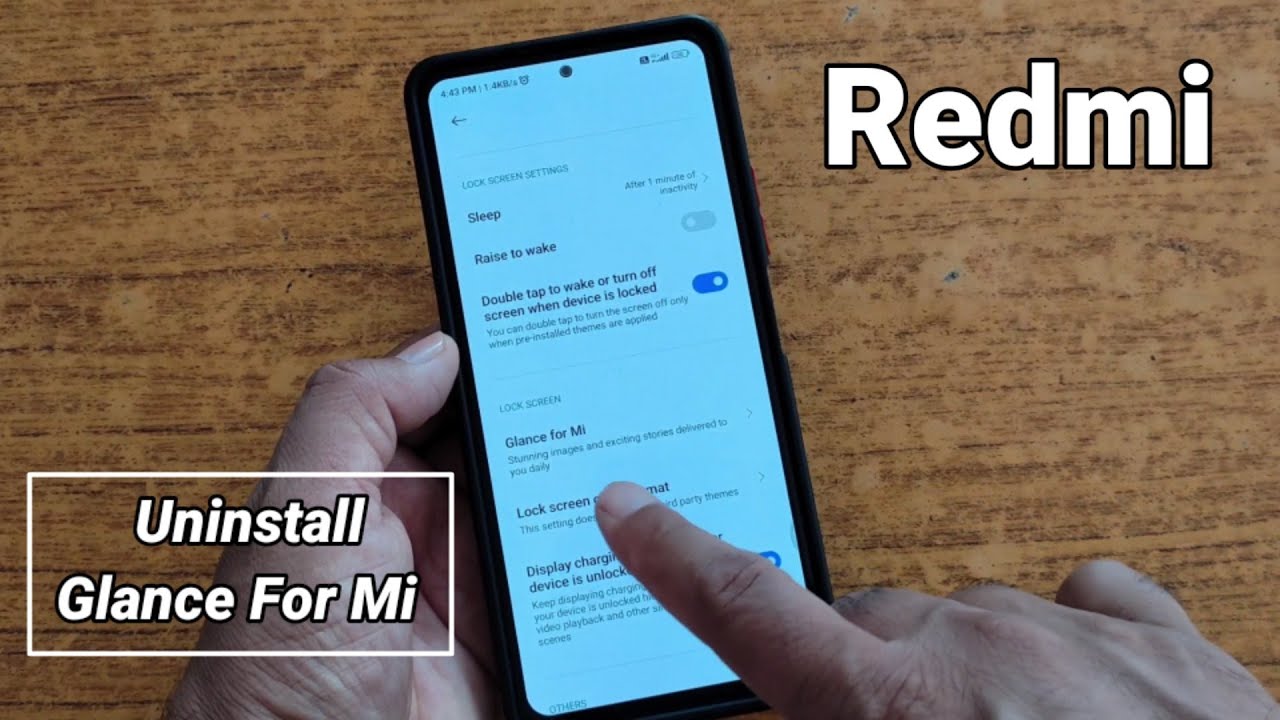 How to uninstall glance for mi any Redmi | remove glance for mi - YouTube