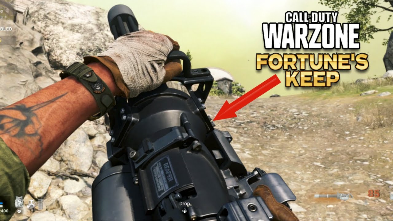 MINIGUN Gameplay on Warzone Fortune's Keep Solos PS5 Game play - YouTube