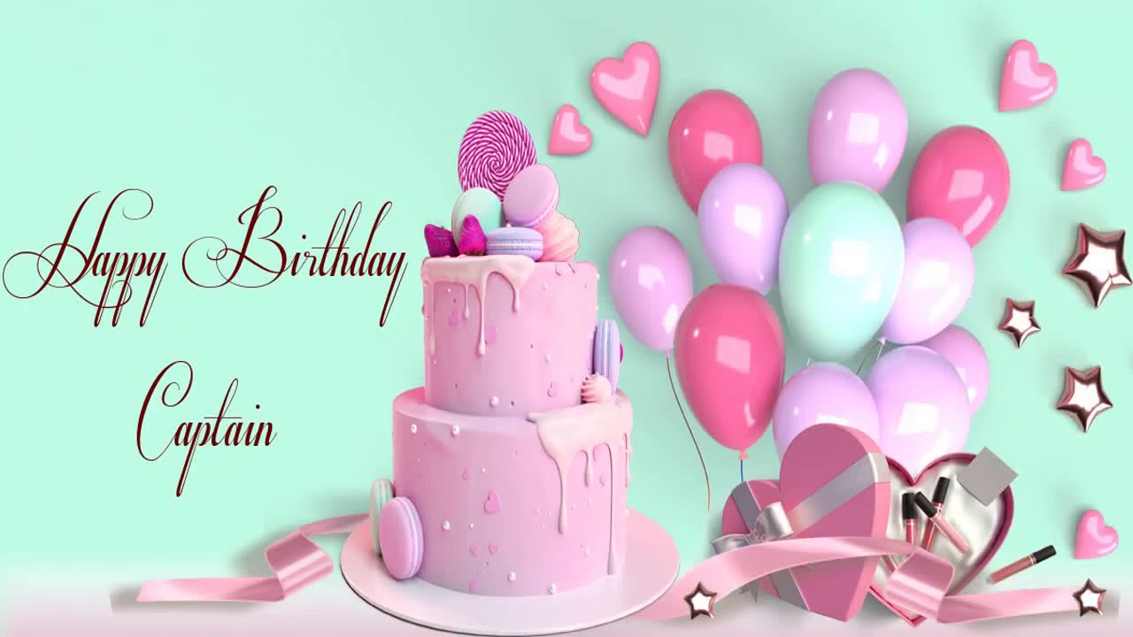 Happy Birthday Captain Image Wishes Lovers Video Animation - YouTube