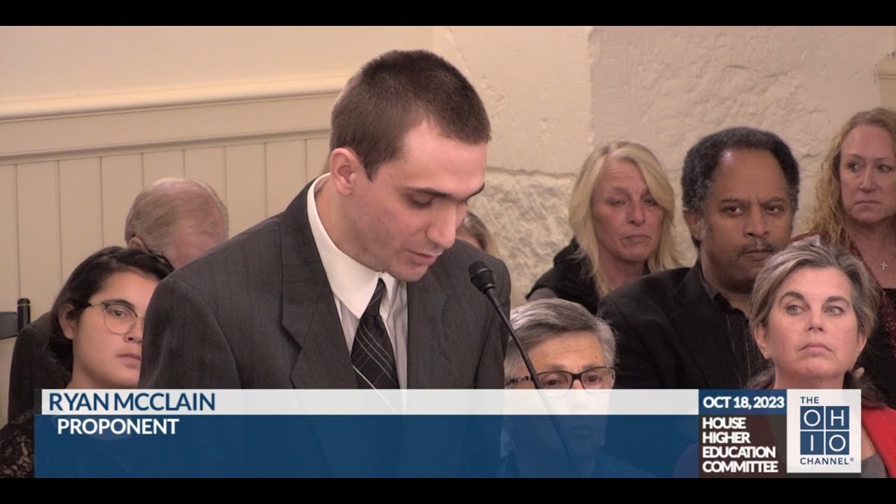 Ryan McClain Proponent Testimony for HB 183. - YouTube