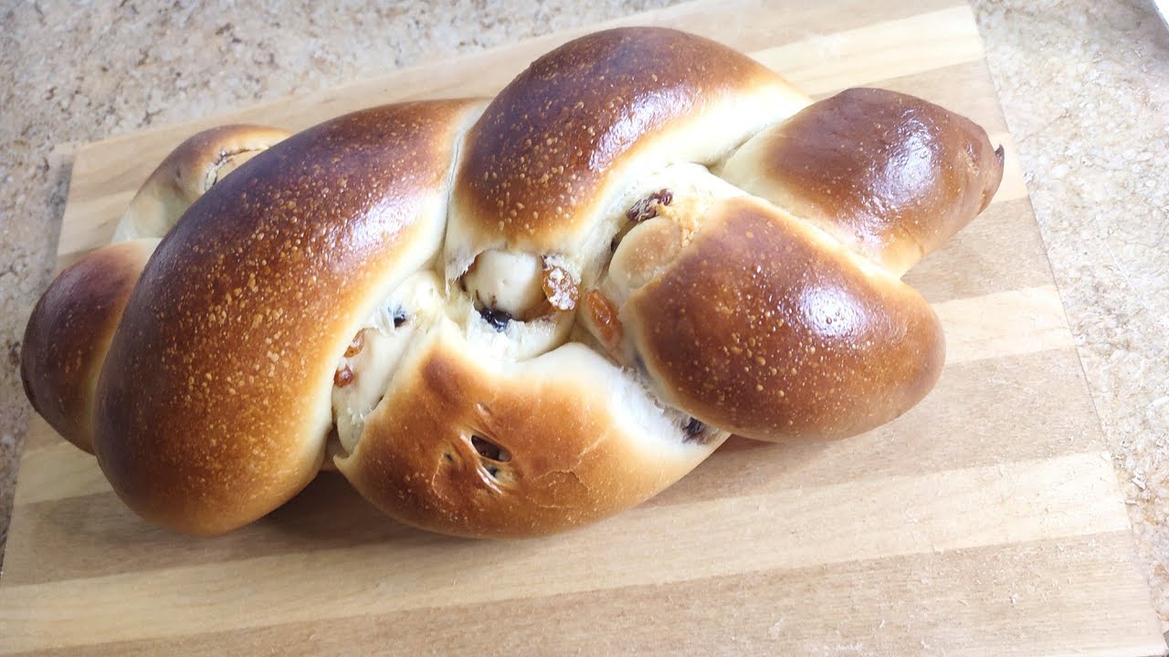 a productive morning with this huge braided bread - YouTube