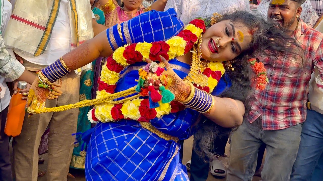 Jogini Shyamala Bonam at Kondapochamma jathara 2026 | Jogini Shyamala ...