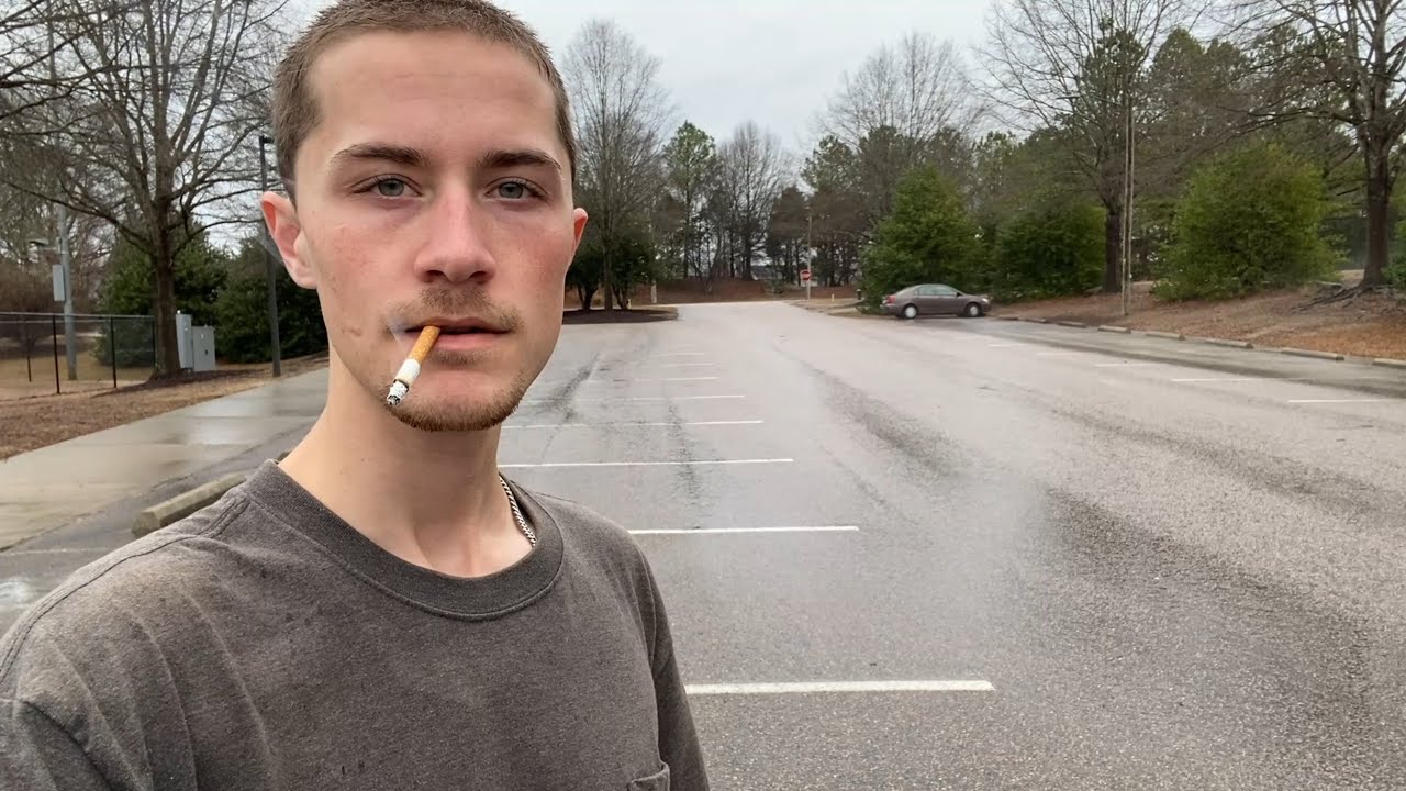 Smoking a Cigarette in the Rain - YouTube