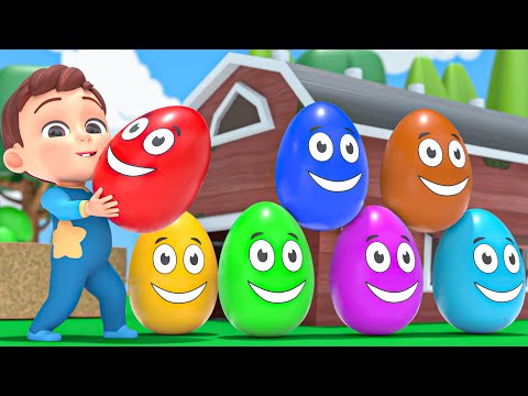 Baby Shark y Huevos Sorpresa de Colores para Niños - ZooLoo Español