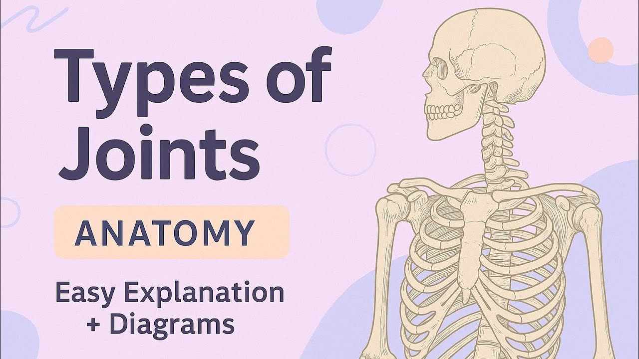 Types of Joints in 5 mins | 1st Year Anatomy | Easy Hindi Explanation ...