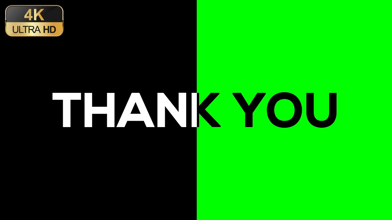 Thank You | Pendulum Effect | Animation | Green Screen - YouTube