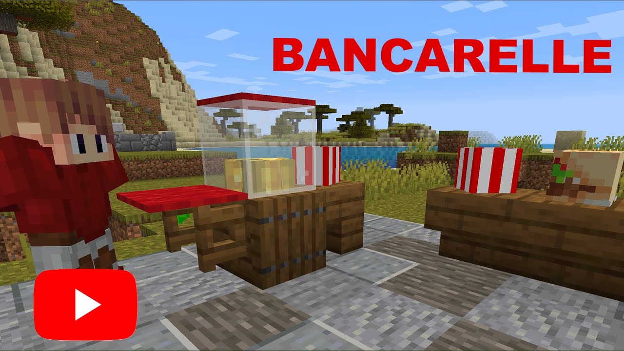 COME FARE UN MERCANTE CHE FA I POPCORN PIU' BANCHERELLE!! SU MINECRAFT ...