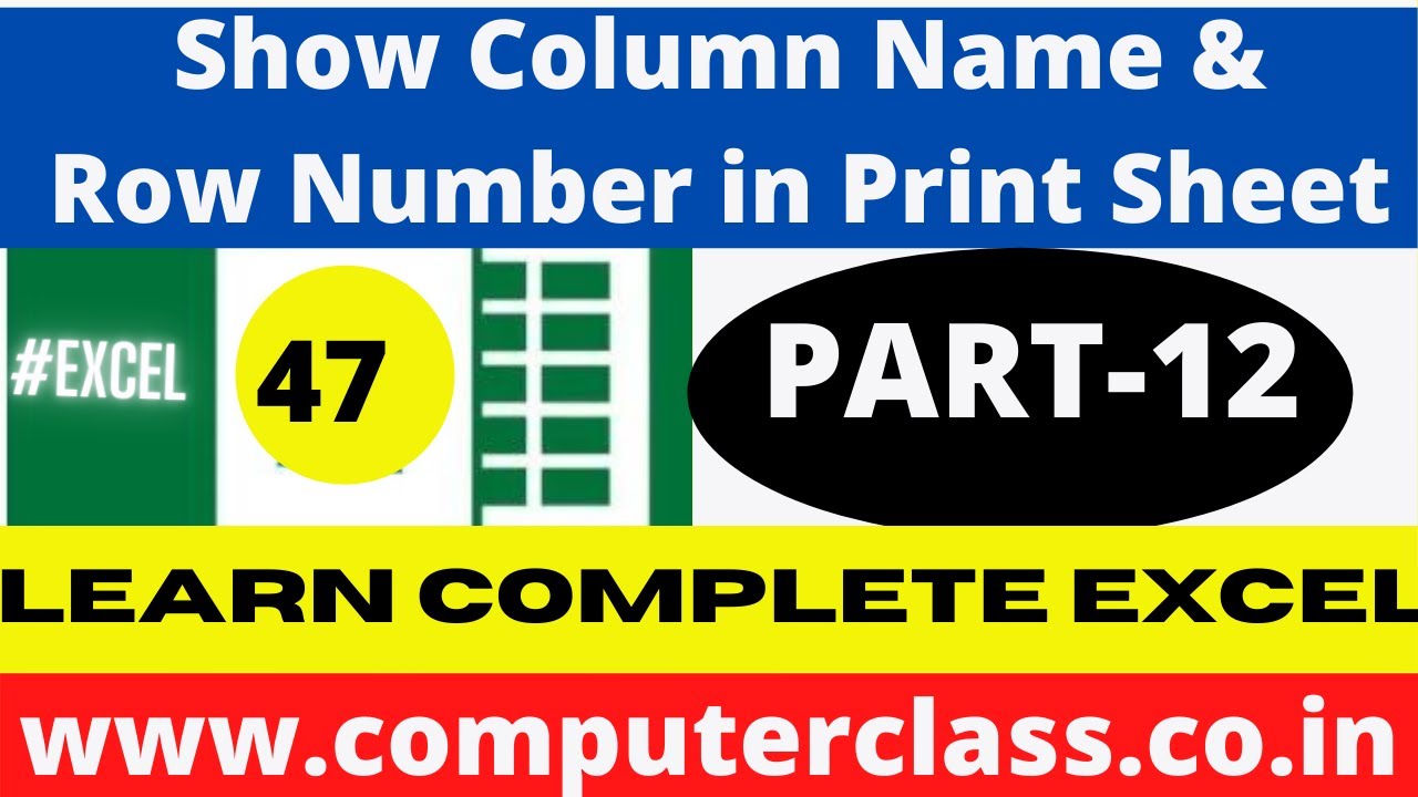 How To Print Column Name And Row Numbers In Excel YouTube how-to-print-column-name-and-row-numbers-in-excel-youtube