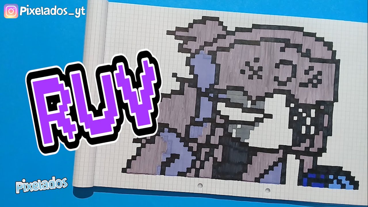 COMO DIBUJAR RUV PIXEL ART - PIXELADOS - YouTube