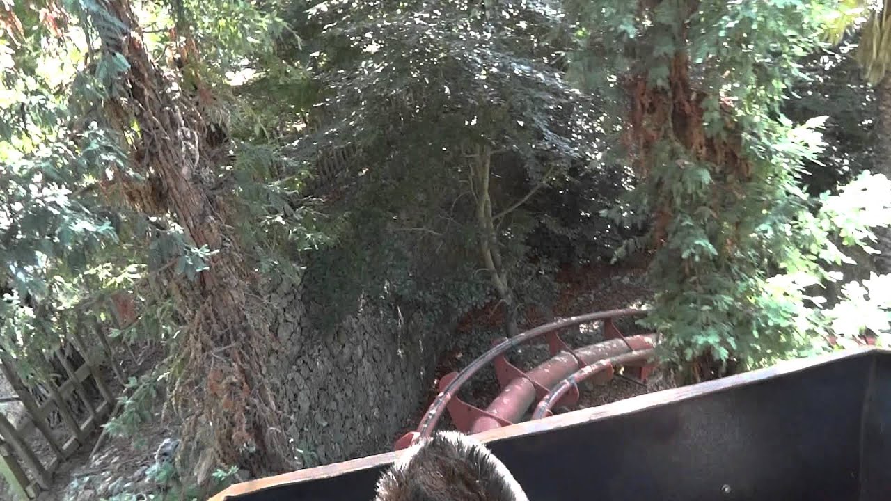 Gilroy "Bonfante" Gardens - Quicksilver Express Ride - YouTube