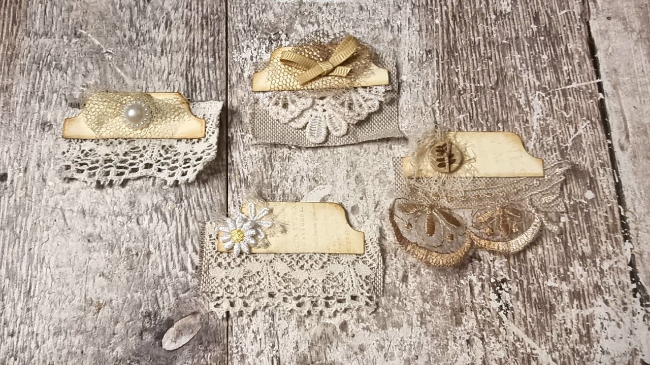 Lace Tabs - Making Embellishments - YouTube