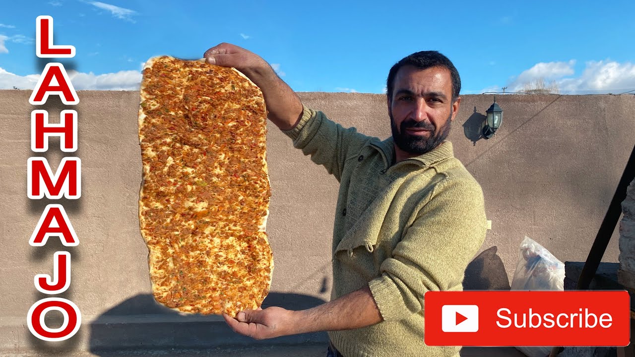 Восточная пицца. Лахмаджо в деревенской печи. Eastern pizza. Lahmajo in ...