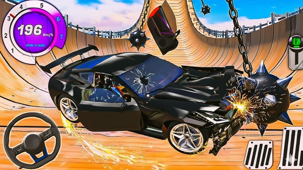 Mega Ramp Car Crash Simulator 3D - Real Car Crash Simulator - Android ...