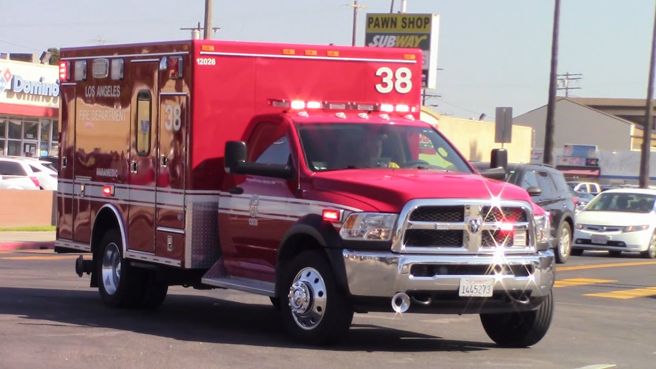 LAFD Rescue 38 Responding x2 - YouTube