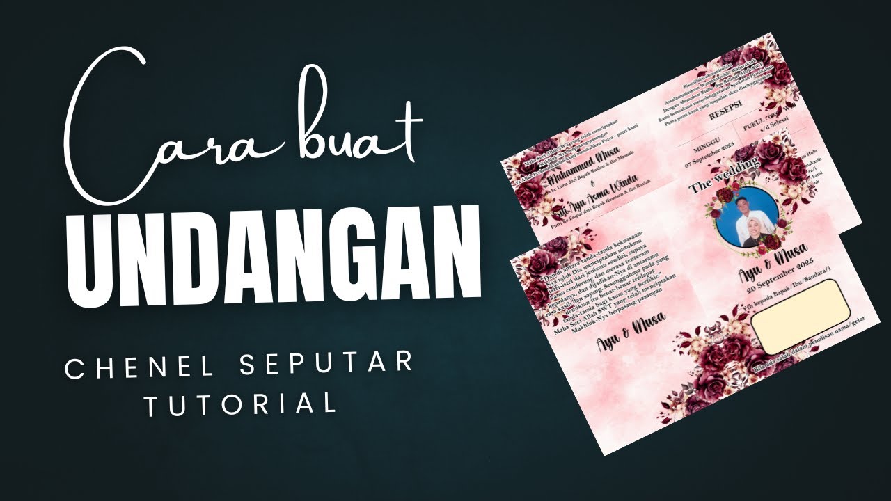 Cara Membuat Undangan Pernikahan Cetak yang Elegan & Hemat Budget (DIY ...