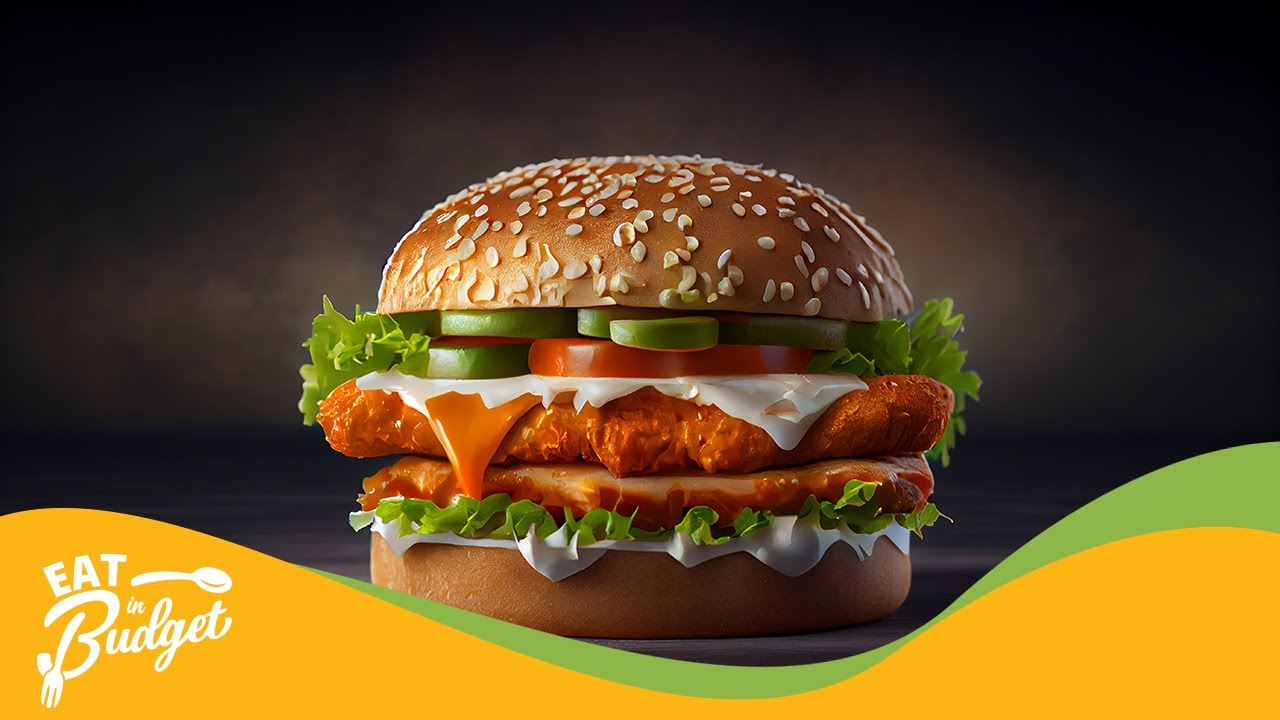 Street Style Special Chicken Burger | Chicken Cube Burger | Eat in ...