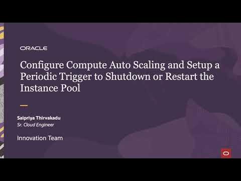 How to Setup a Periodic Trigger to Shut down or Restart OCI Instance Pools - YouTube