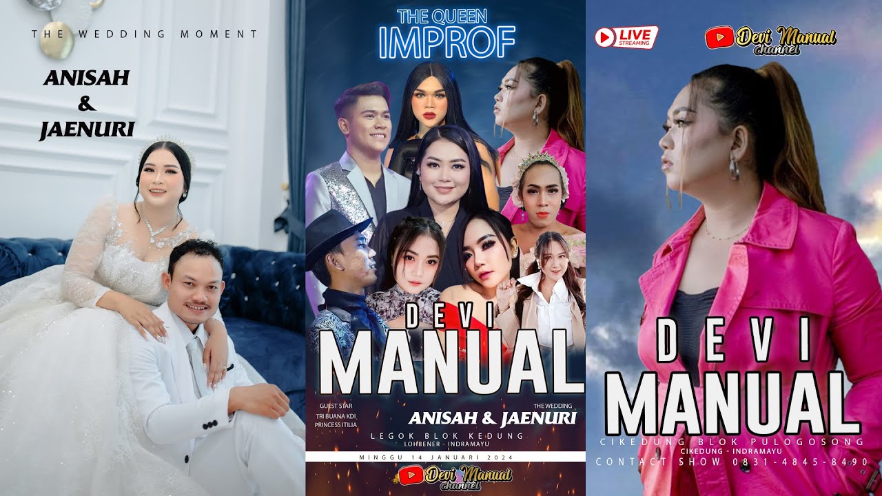 LIVE SIANG | THE QUEEN IMPROV DEVI MANUAL | DS LEGOK KEDUNG - LOHBENER - INDRAMAYU | 14 JANUARI ...