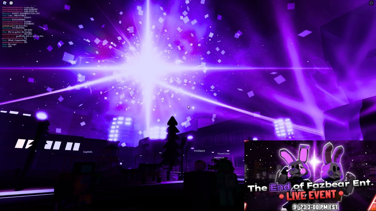 Roblox The Ending of Freddy Fazbear Ent. | The End Live Event [Okay ...