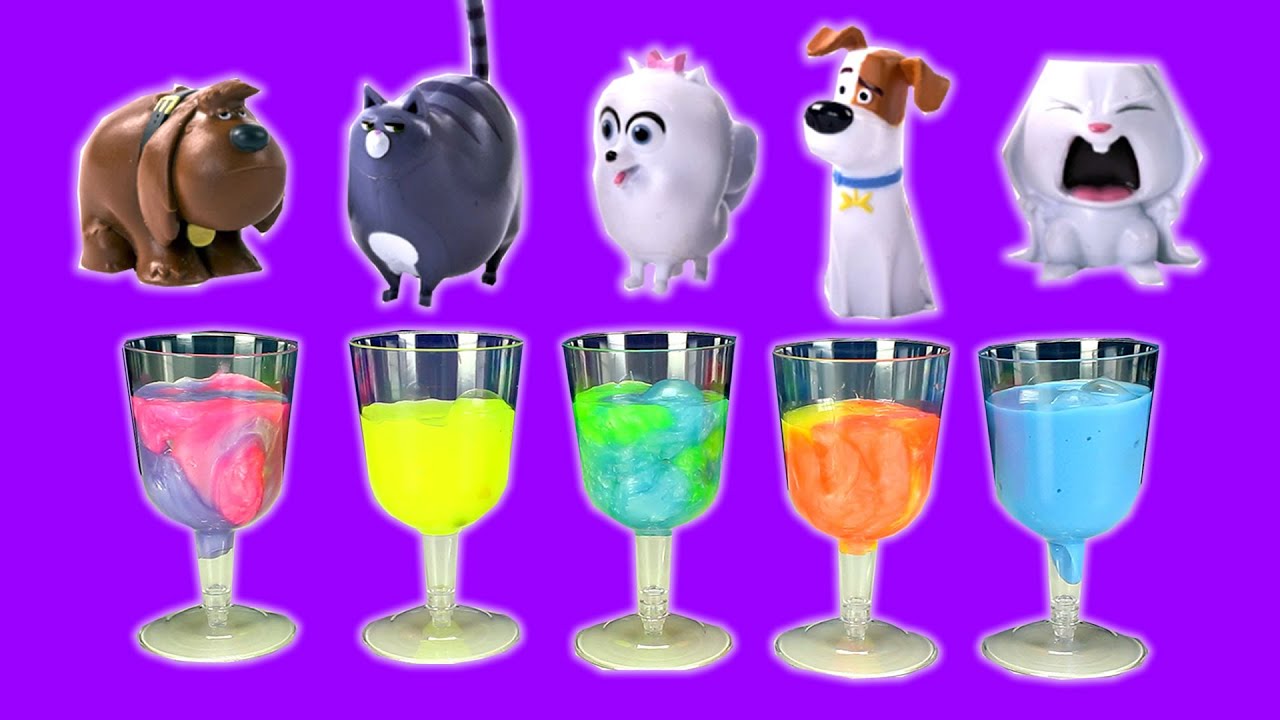 Clay Slime Colours Surprises The Secret Life Of Pets Toys For Kids ...