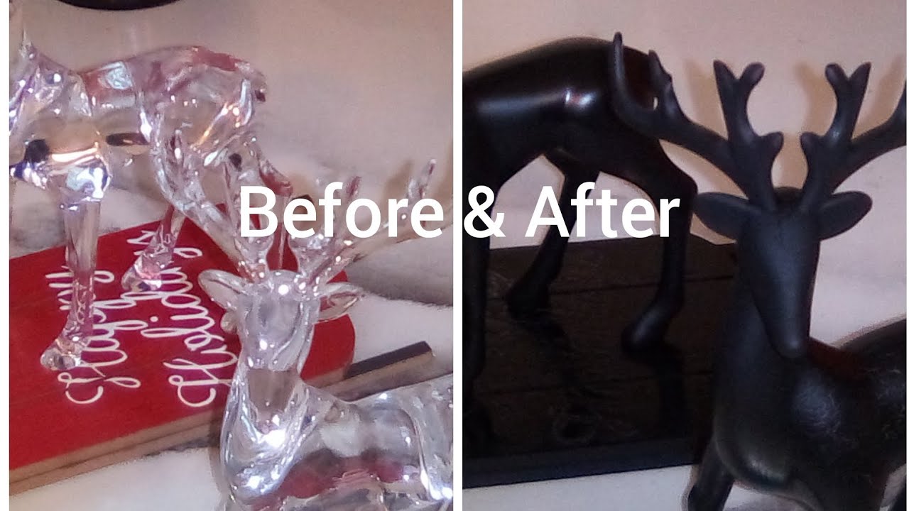 dollar tree acrylic deer Pottery Barn Dupe - YouTube