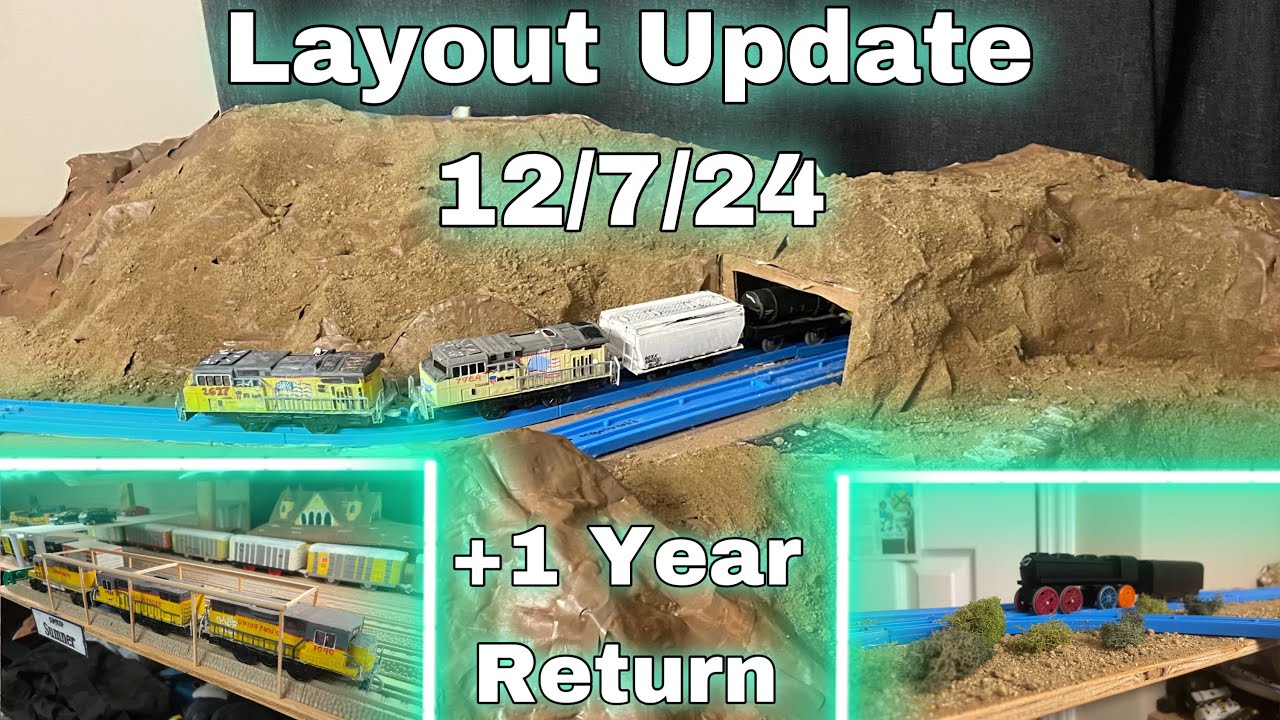Trackmaster Layout Update! Dirt, Scenery, Big Boy + More! - YouTube