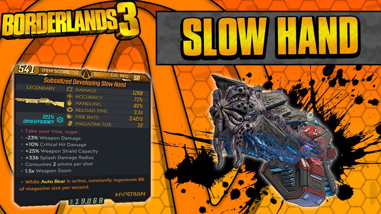 Borderlands 3 | Slow Hand Legendary Weapon Guide (Healing Blobs!) - YouTube