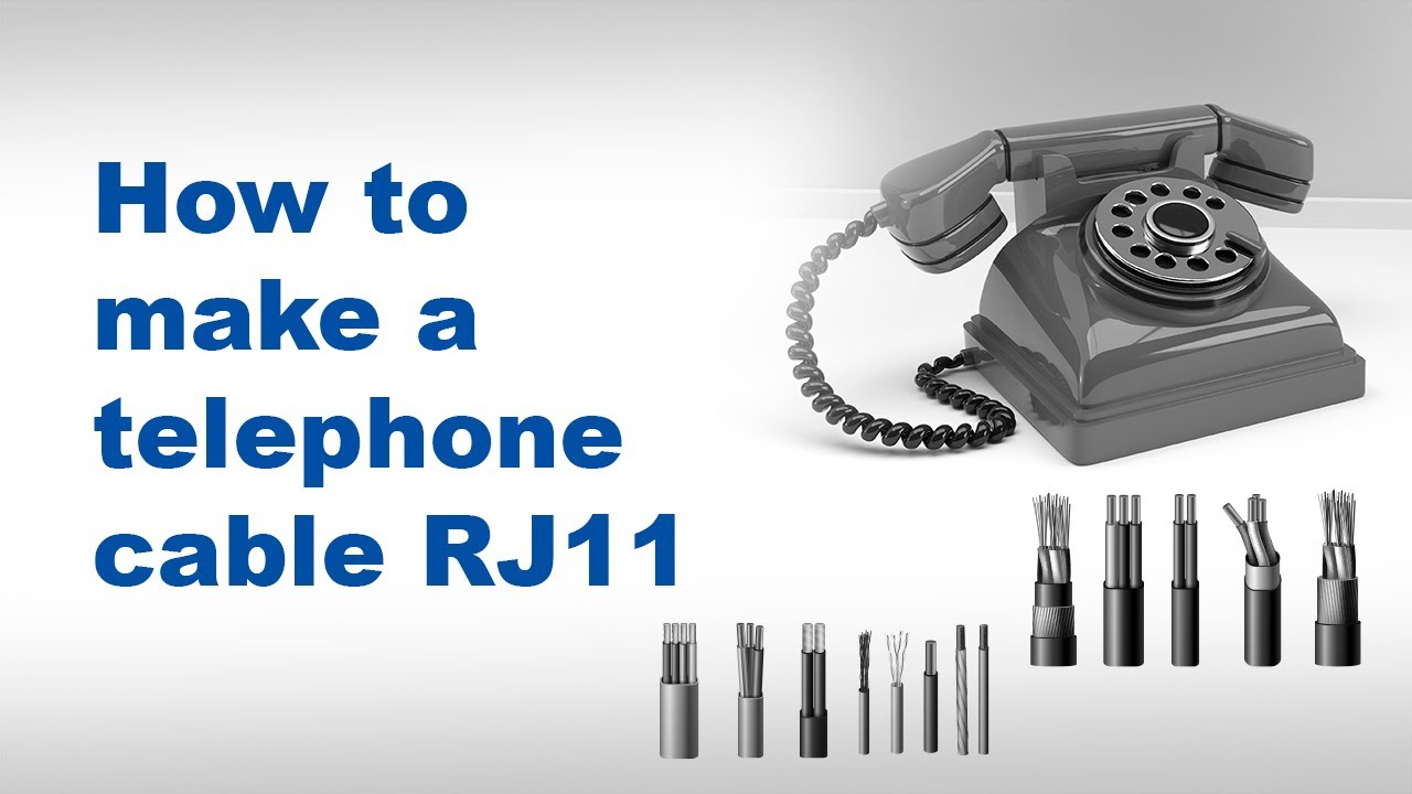 Telephone cable/How to make a telephone cable RJ11 - YouTube