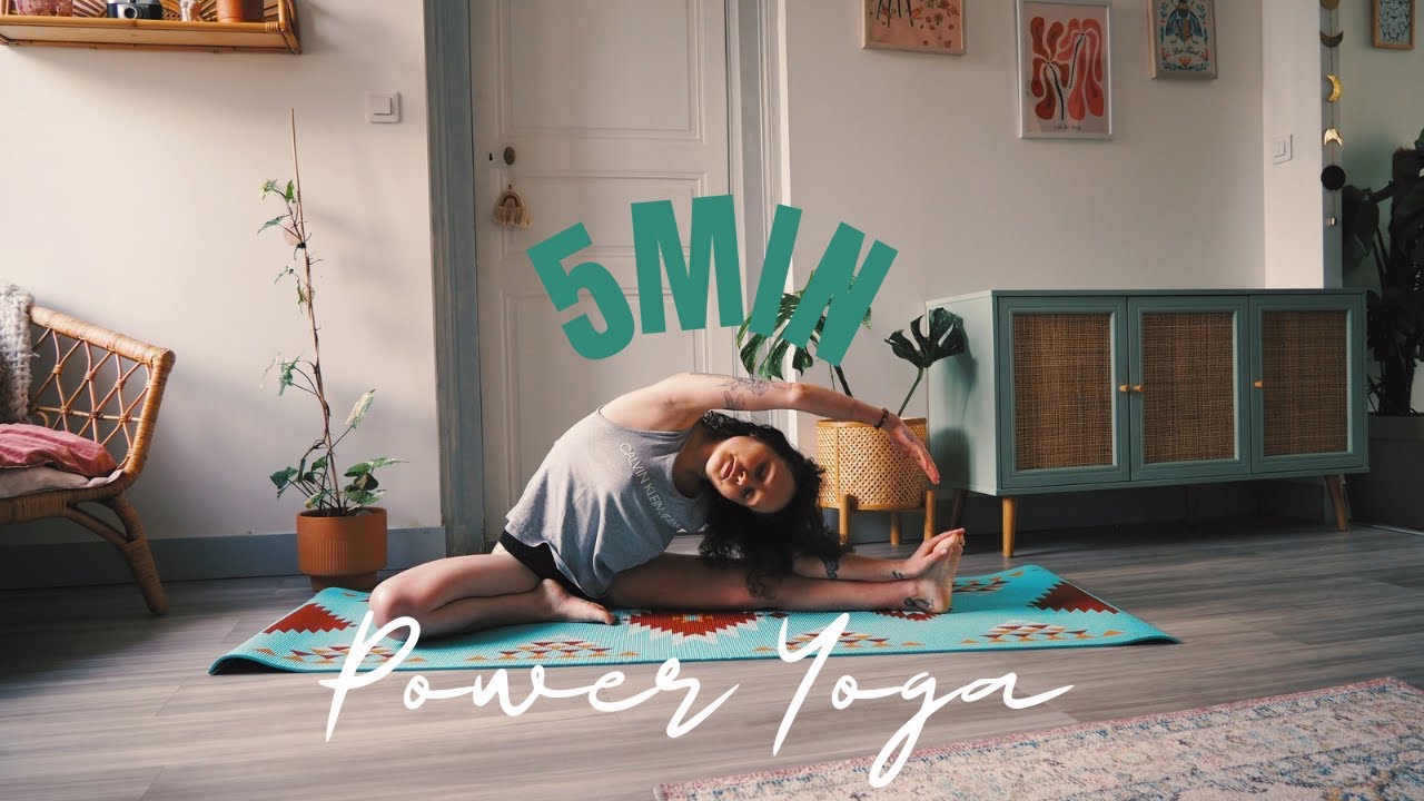5Min Power Yoga | Flow Fullbody Mobility - YouTube