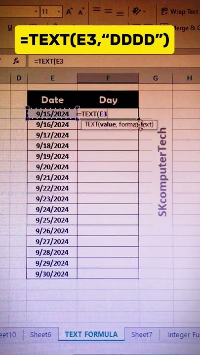 How To Apply Text Function In Excel Text Formula Ms Excel Tips And Tricks Excel