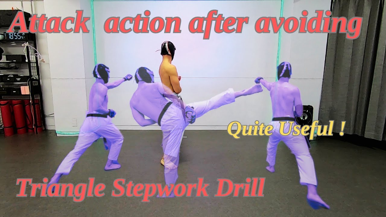 Attack movement after avoiding an attack/Triangle stepwork drill ...