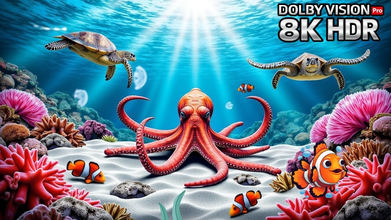 Soothing Deep Sea Soundscape in 8K — Music & Ocean Sounds for ...